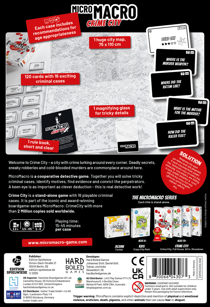 MicroMacro - Crime City | Hachette Boardgames UK